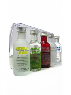 Miniature of Vodka Absolut 5 X Miniatures Gift Set Single Malt Whisky ...