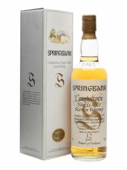 Buy Springbank 1962 / 32 Year Old / White Label Campbeltown Whisky ...